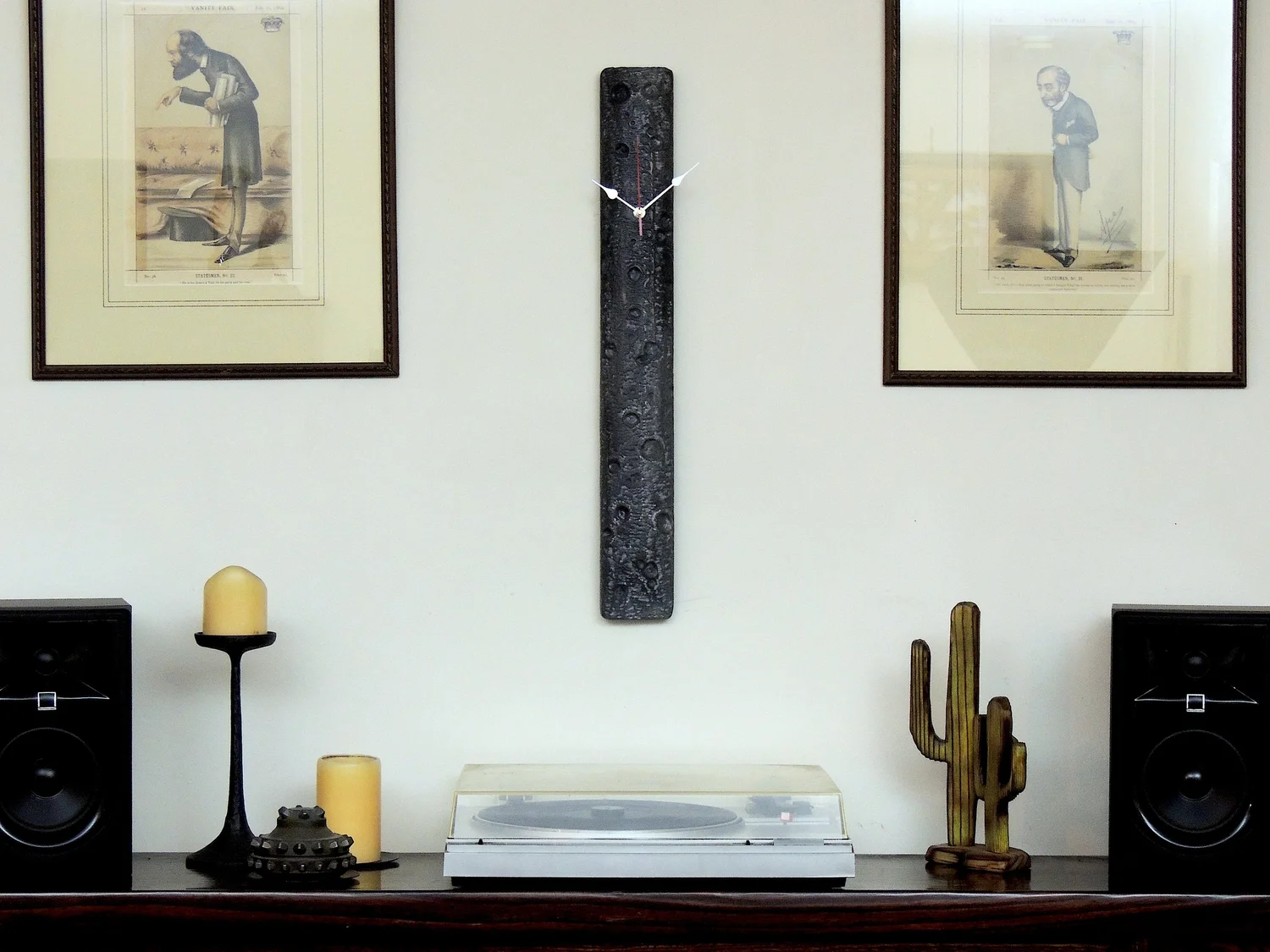 Textured Wood Clock Art - Stanley 0001 — Korzen Designs