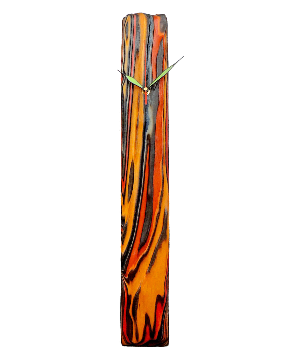 Textured Wood Clock Art - Stanley 0002 — Korzen Designs