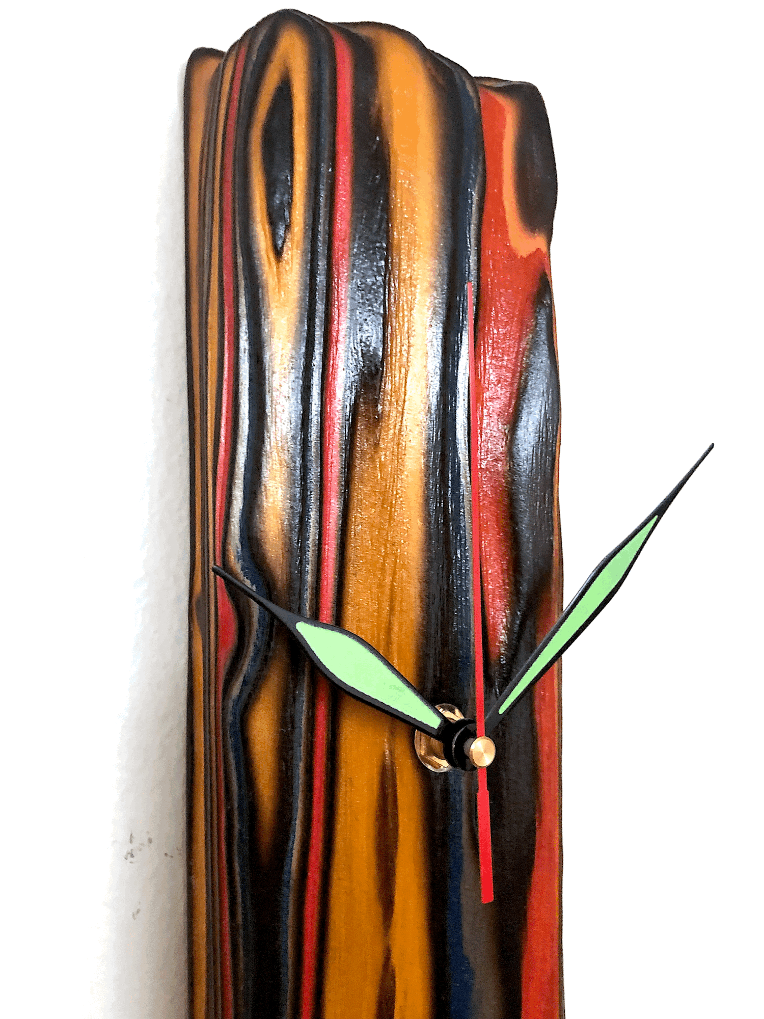 Textured Wood Clock Art - Stanley 0002 — Korzen Designs
