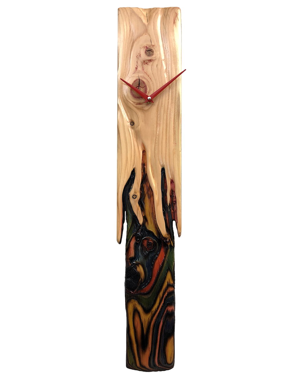 Textured Wood Clock Art - Stanley 0002 — Korzen Designs