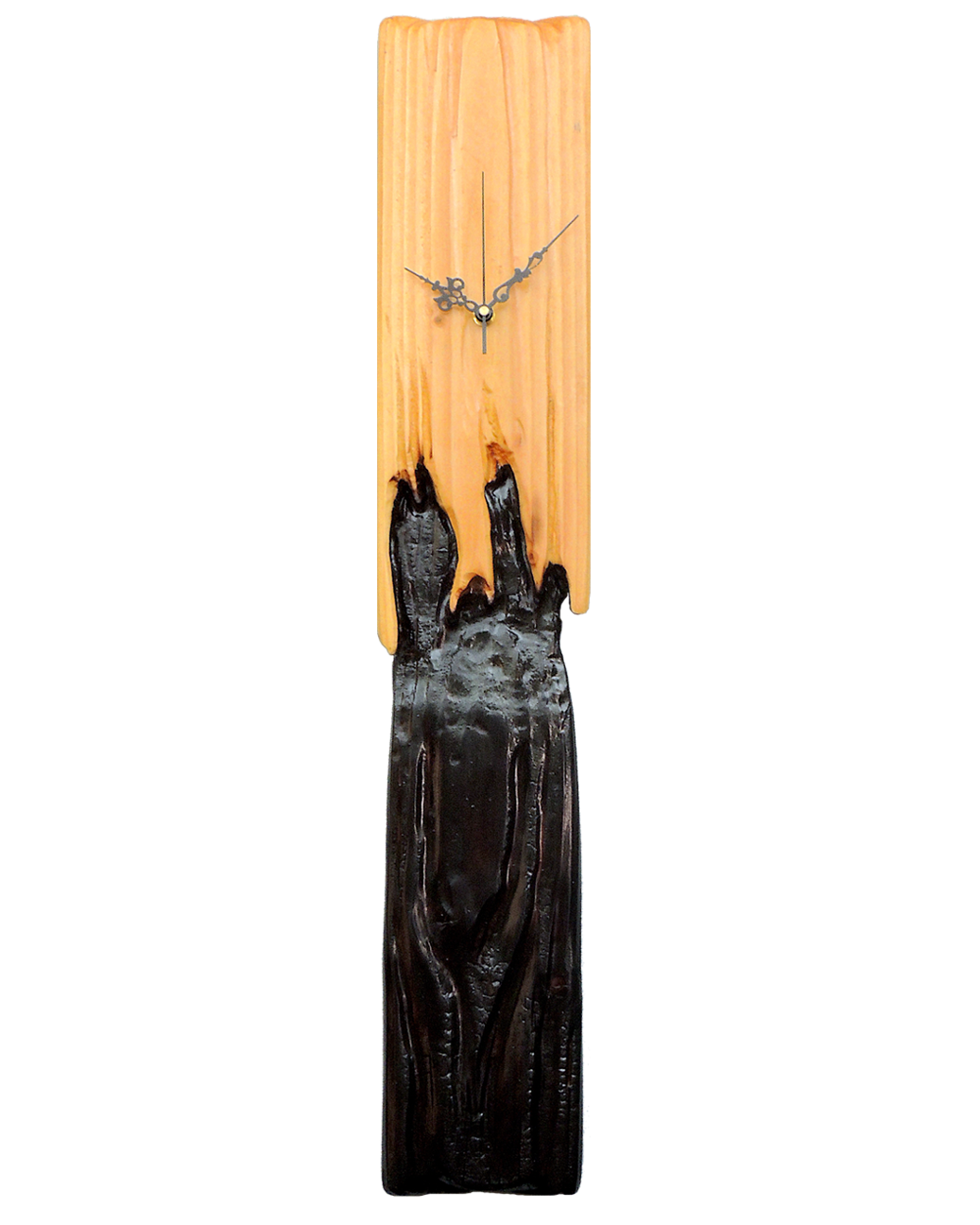 Textured Wood Clock Art - Stanley 0002 — Korzen Designs