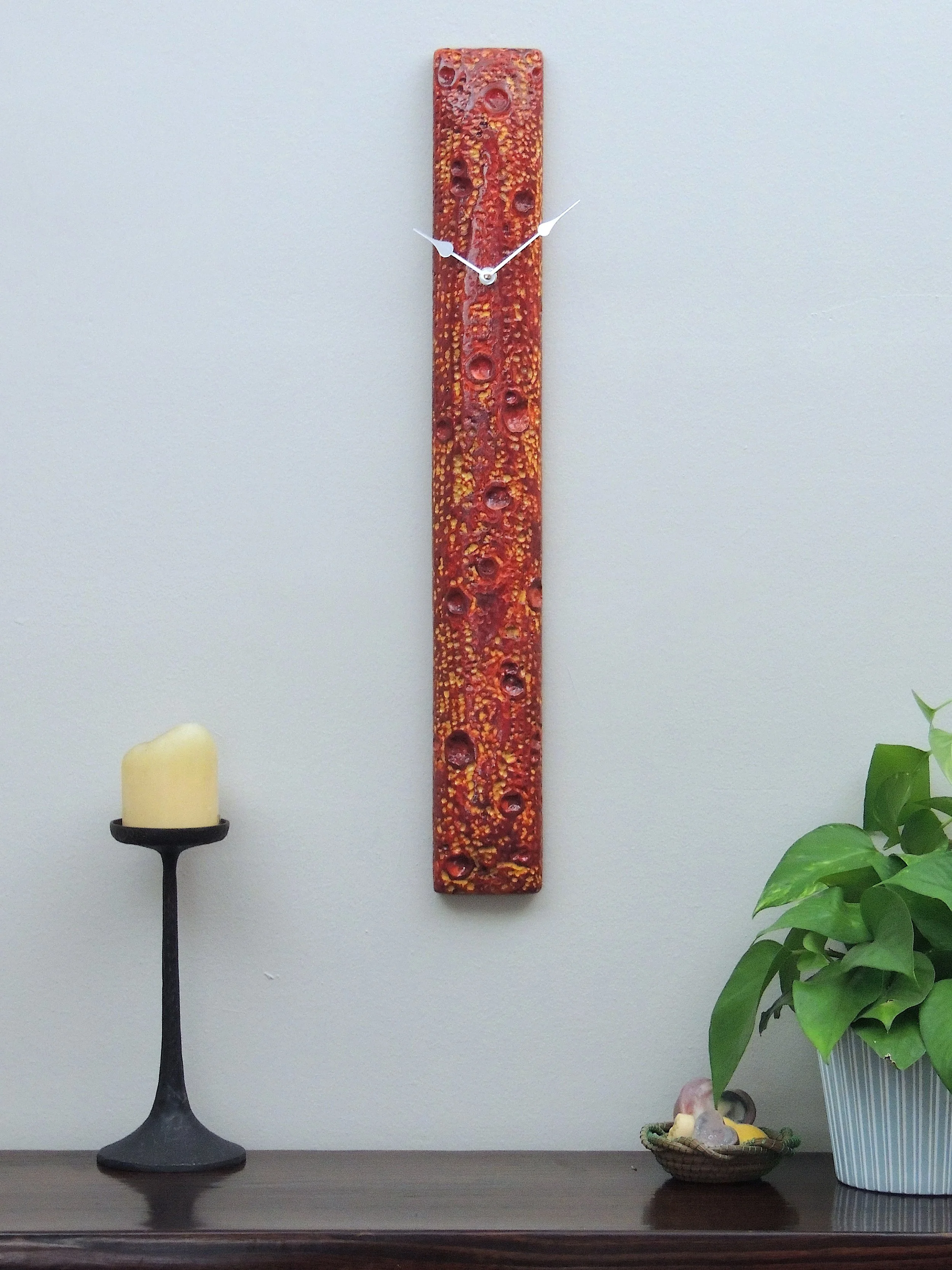 Textured Wood Clock Art - Stanley 0002 — Korzen Designs