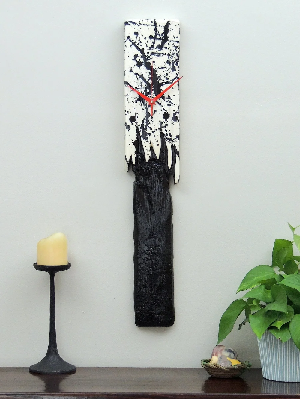 Textured Wood Clock Art - Stanley 0001 — Korzen Designs