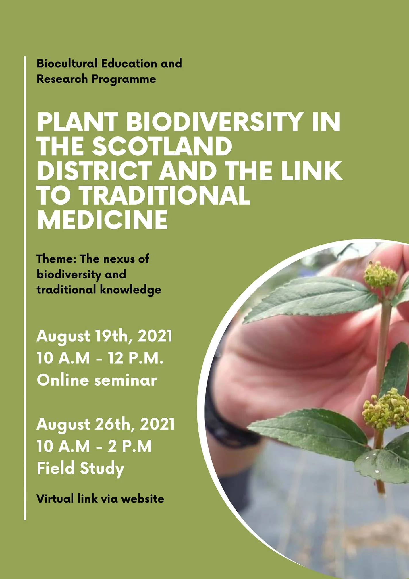 2021 Plant Biodiversity in the KBA — Biocultural Education Research ...