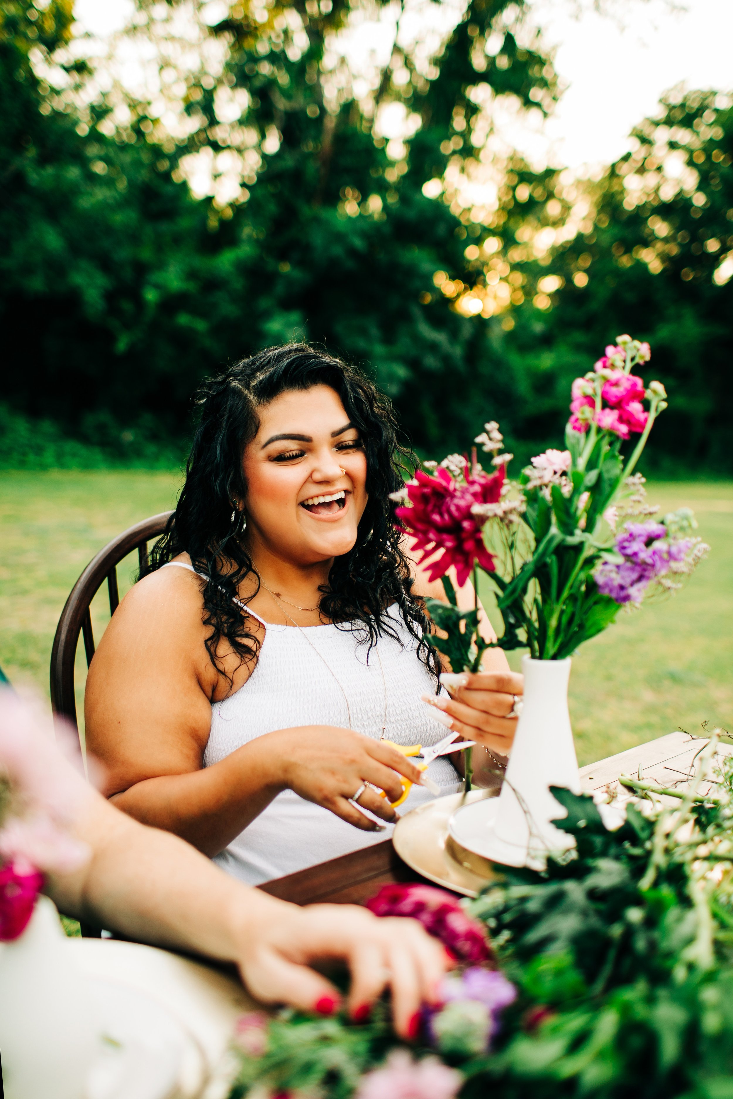 Plano Flower Arranging Class — Lauren Bier Photography