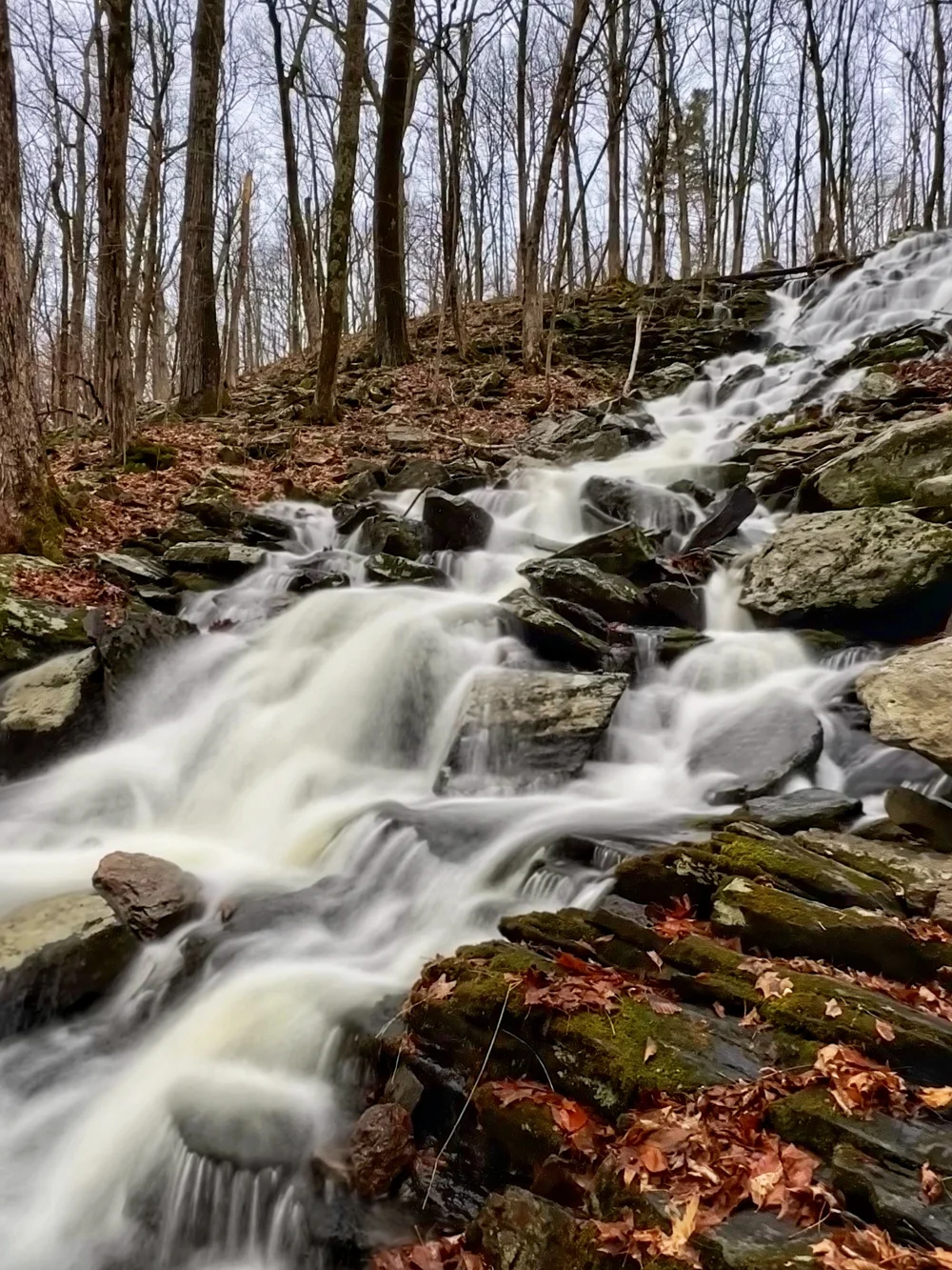 Cascading Waters is a 60-foot roadside waterfall you can see at ...
