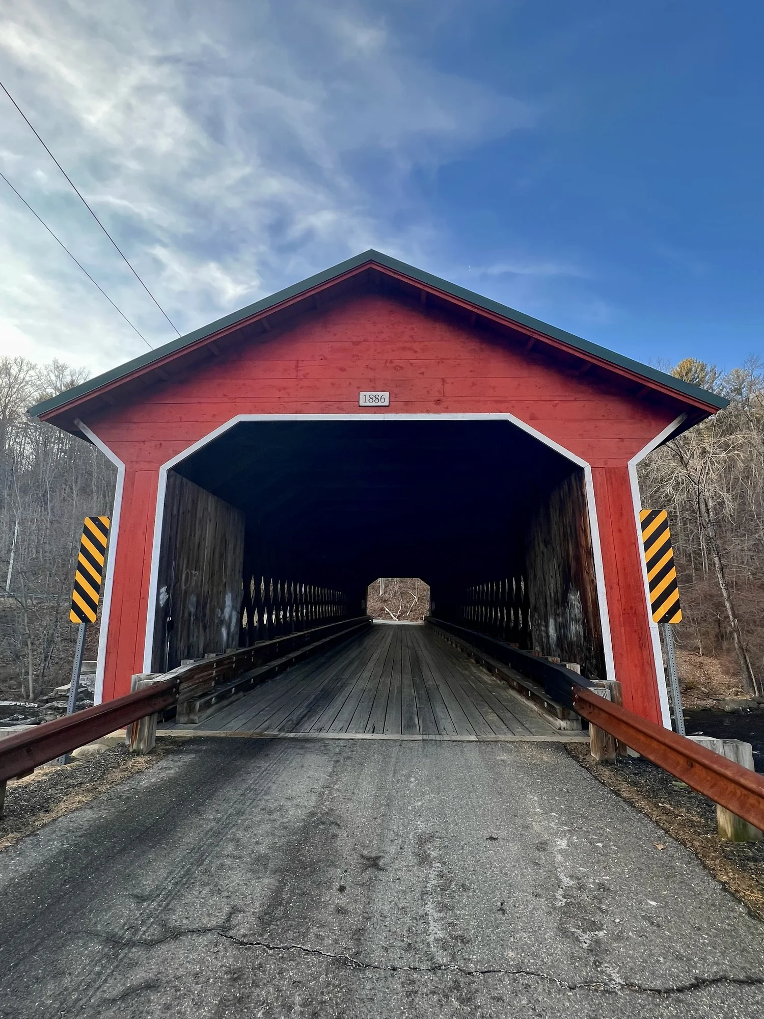 The Ware-Hardwick Covered Bridge in the town of Gilbertville ...
