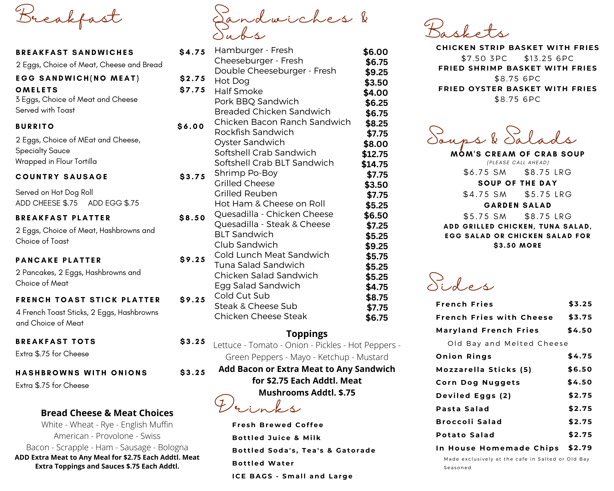 Cafe is Closing — Hardesty Haven Catering