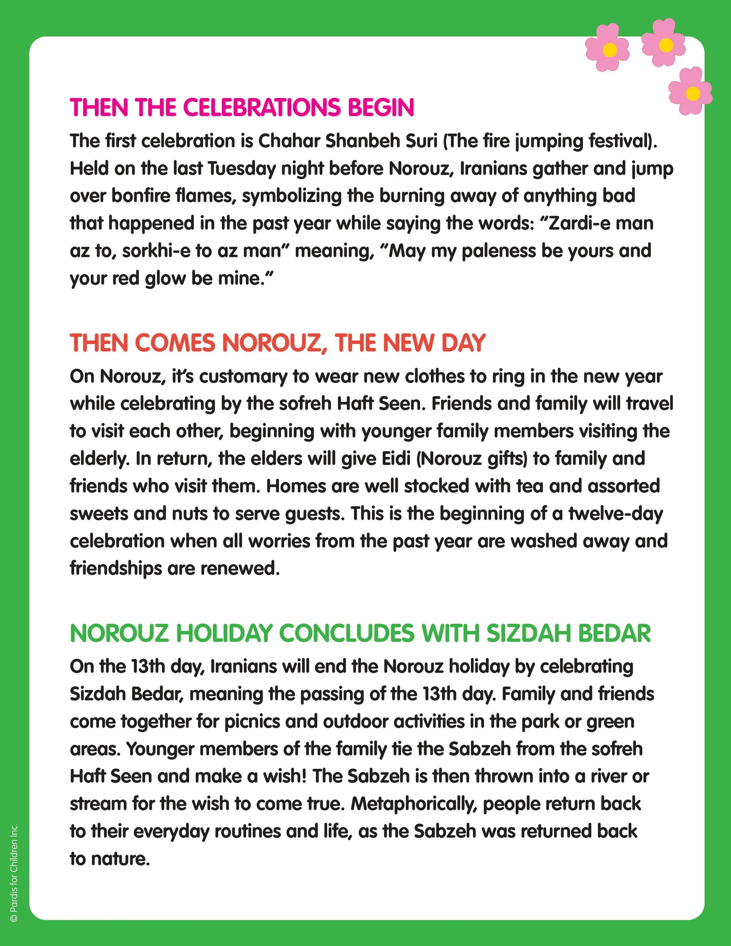 All About Nowruz by Pardis for Children — Artists 4 Peace