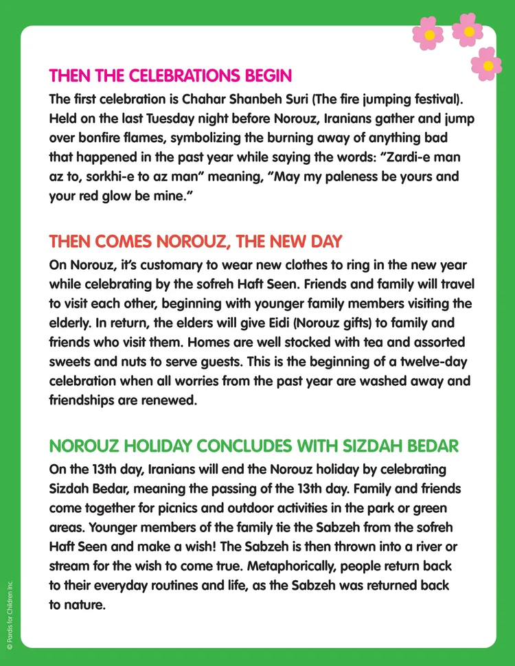 All About Nowruz by Pardis for Children — Artists 4 Peace