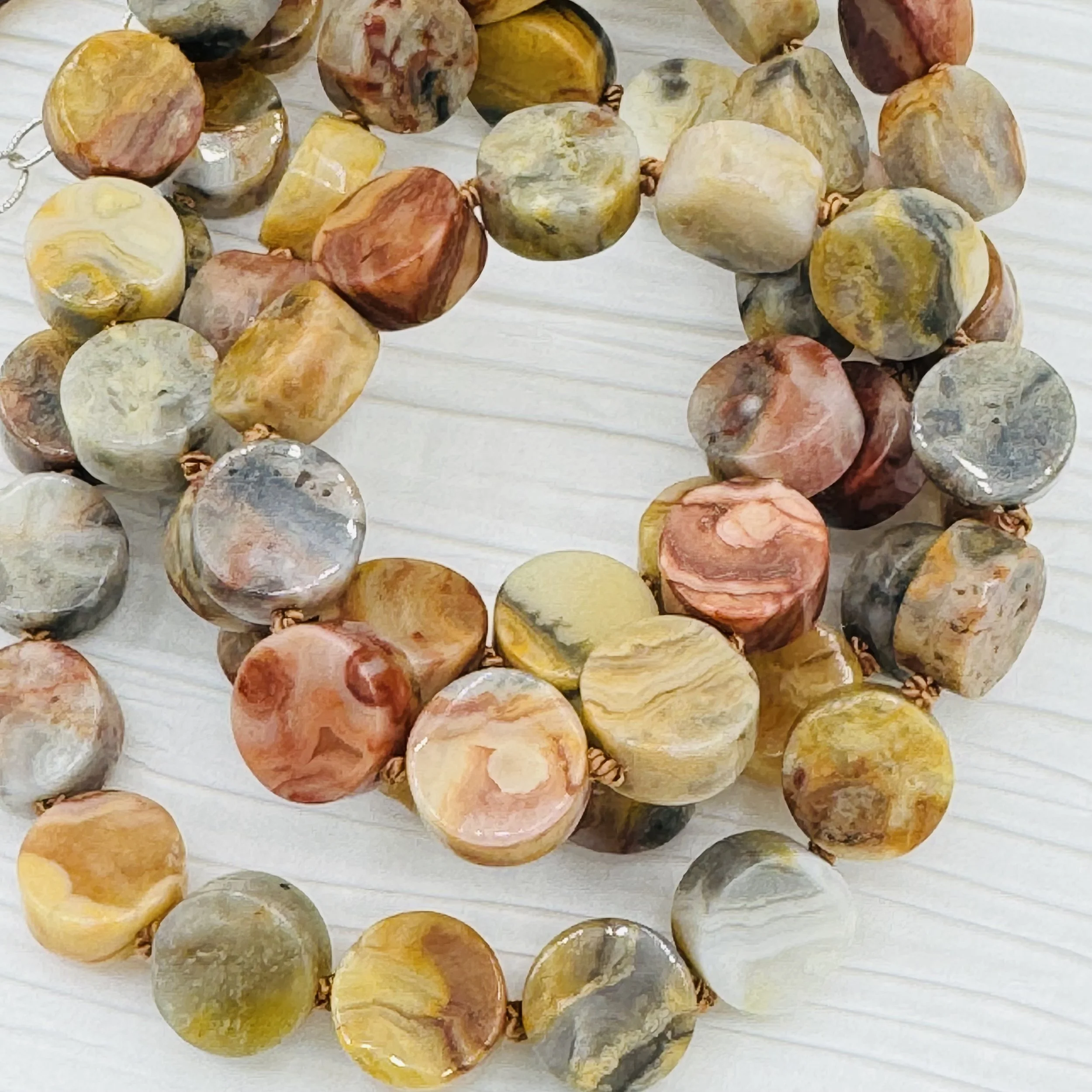 Janecka Crazy Lace Agate Necklace Set — J A N E C K A