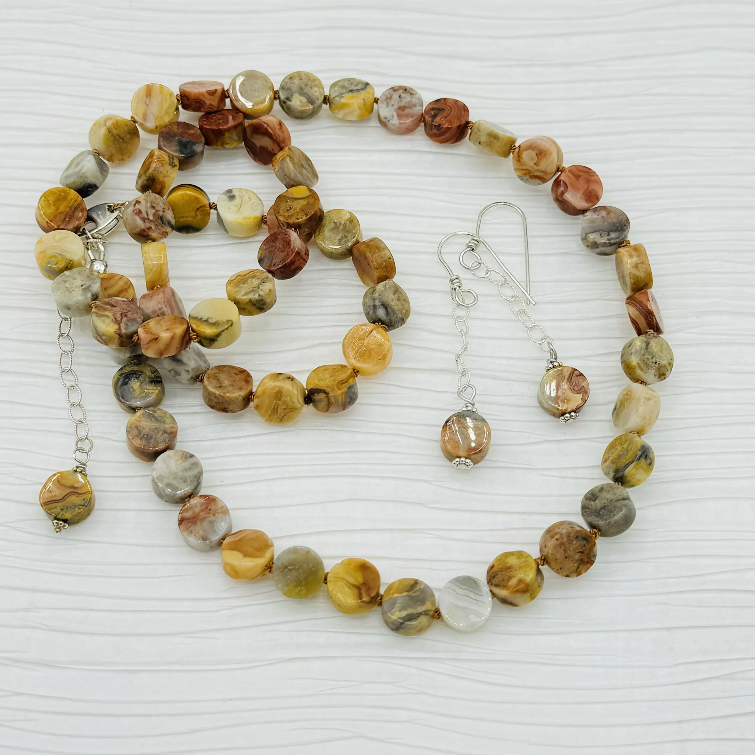 Janecka Crazy Lace Agate Necklace Set — J A N E C K A