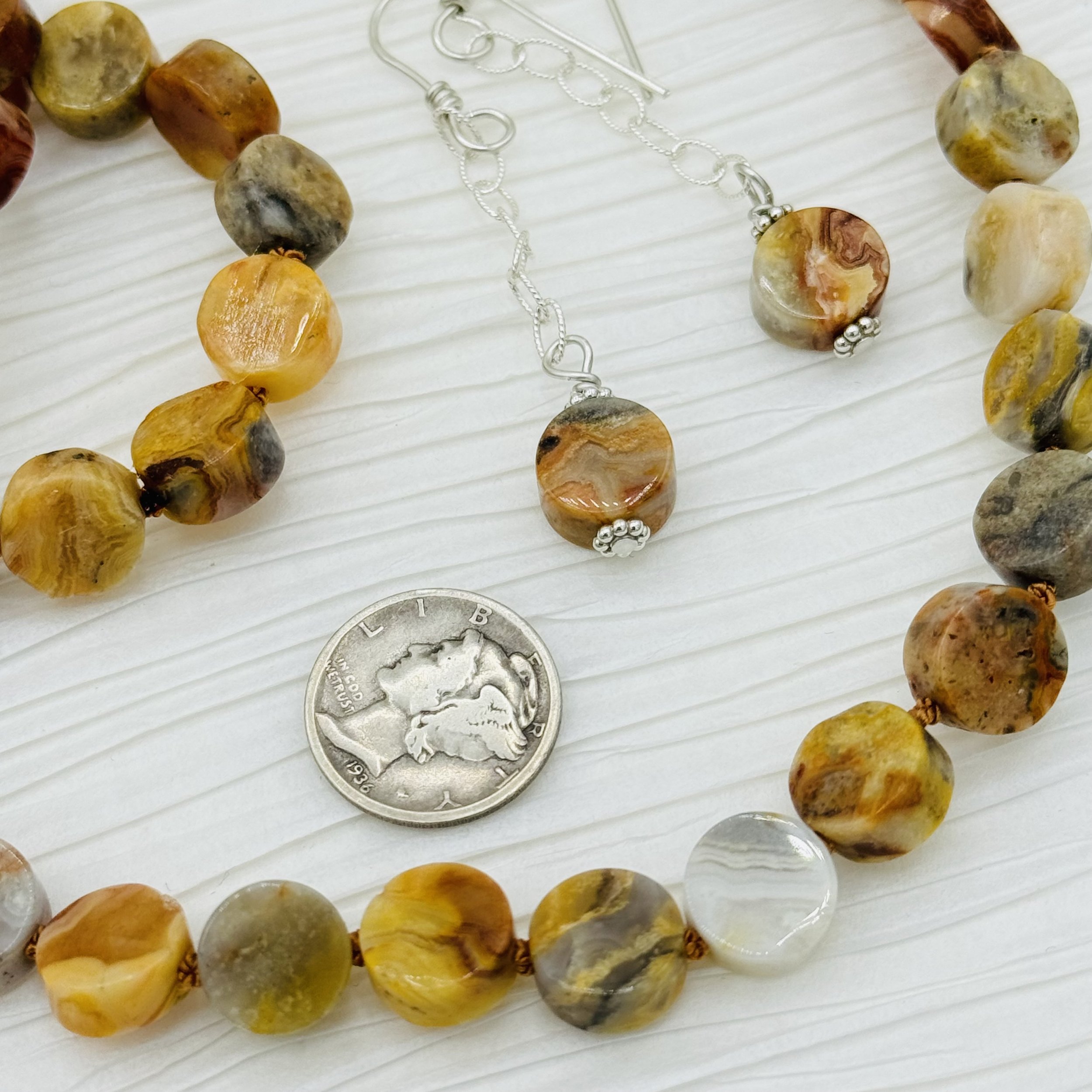 Janecka Crazy Lace Agate Necklace Set — J A N E C K A
