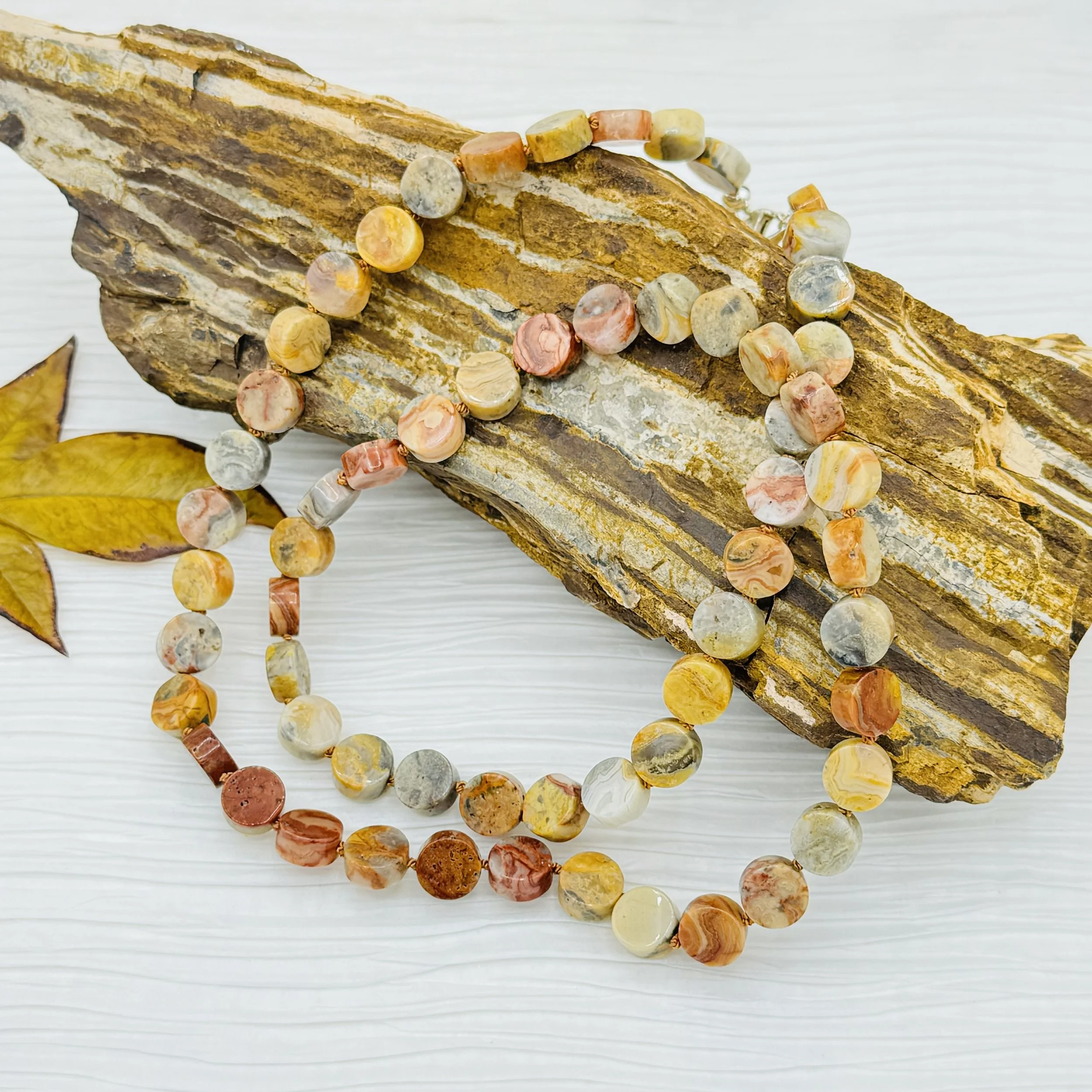 Janecka Crazy Lace Agate Necklace Set — J A N E C K A