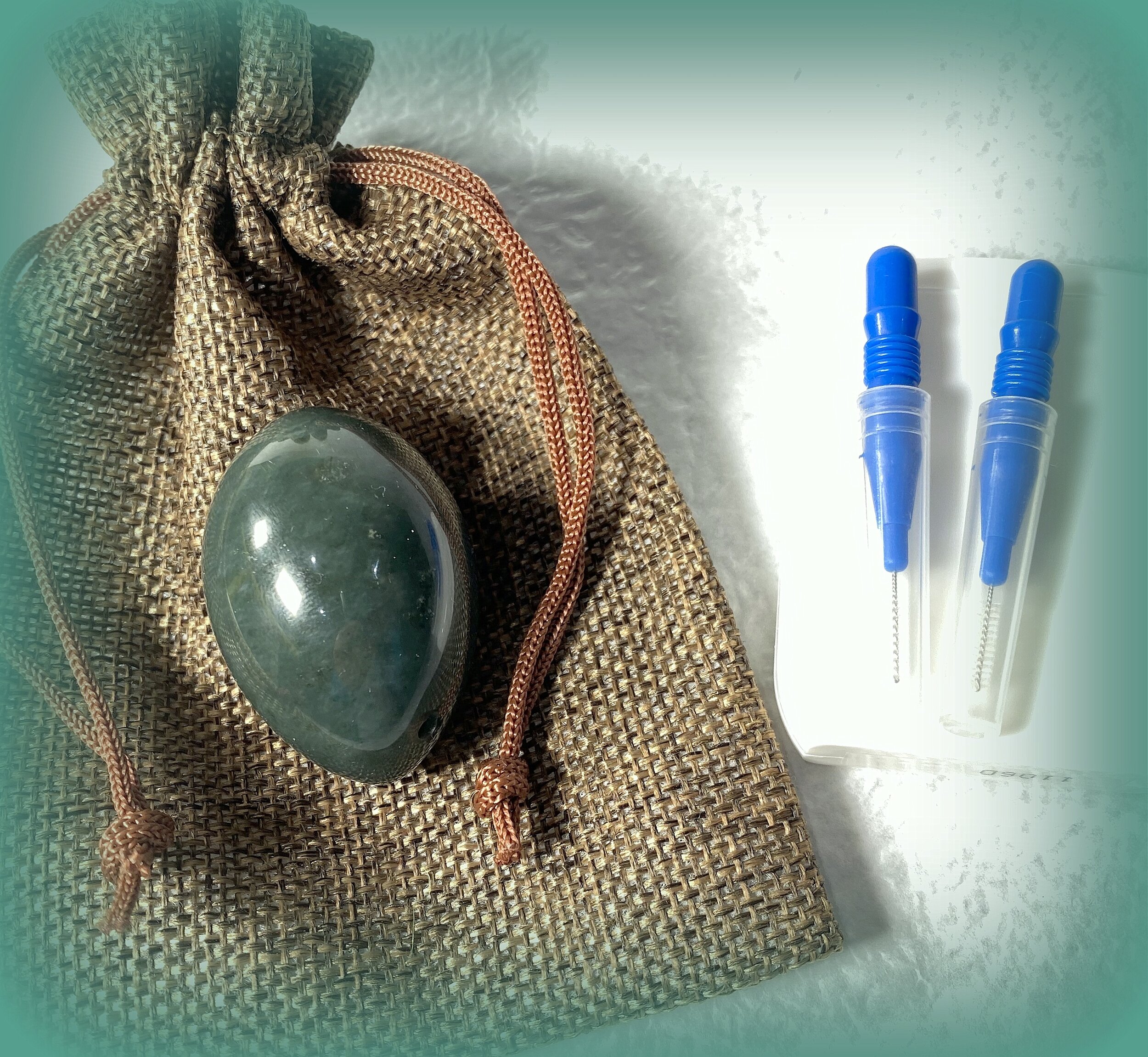 Genuine NEPHRITE JADE YONI egg - FREE YONI Steam Botanicals — With Good ...