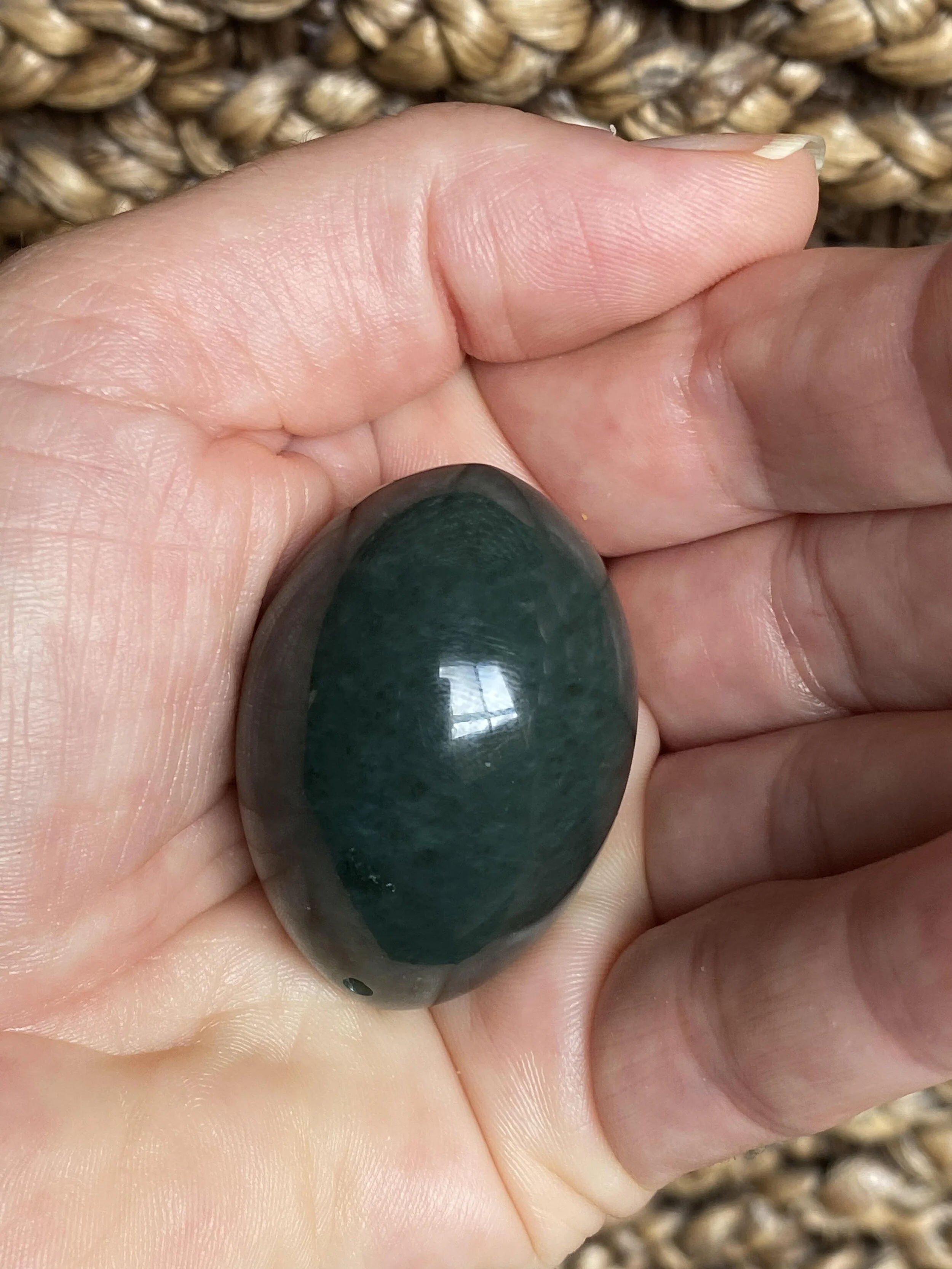 Genuine NEPHRITE JADE YONI egg - FREE YONI Steam Botanicals — With Good ...