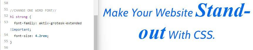 How to Use Two Different Fonts on One Line Using CSS in Squarespace — A. L. Secrest