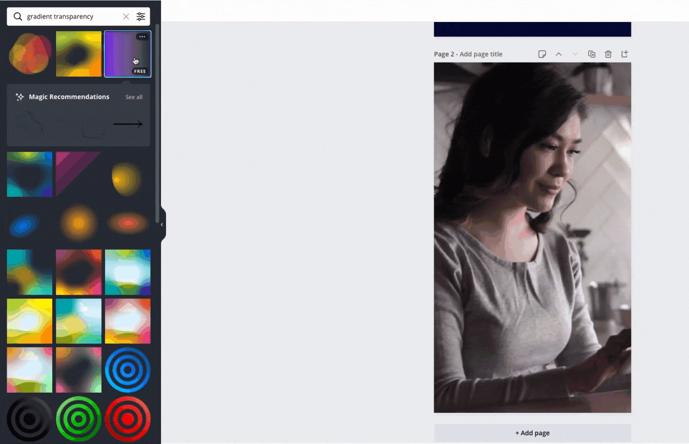 Create a Transparent Gradient in Canva — my social designer