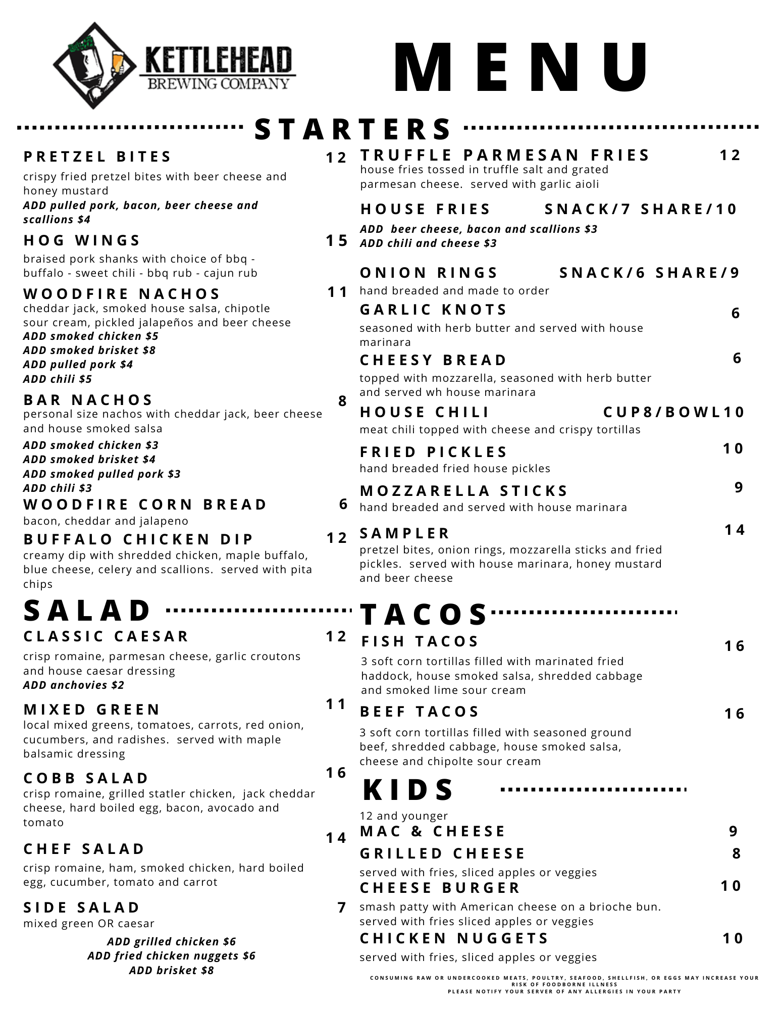 Tilton Location 407 West Main St. — Kettlehead Brewing Company