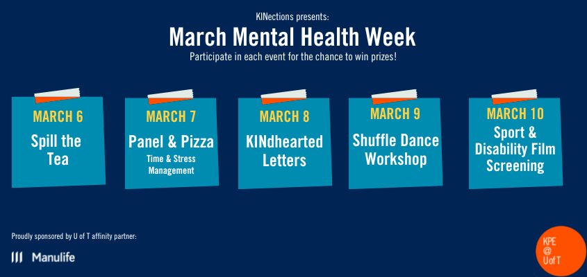KINections March Mental Health Week — KINections - Faculty of KPE ...
