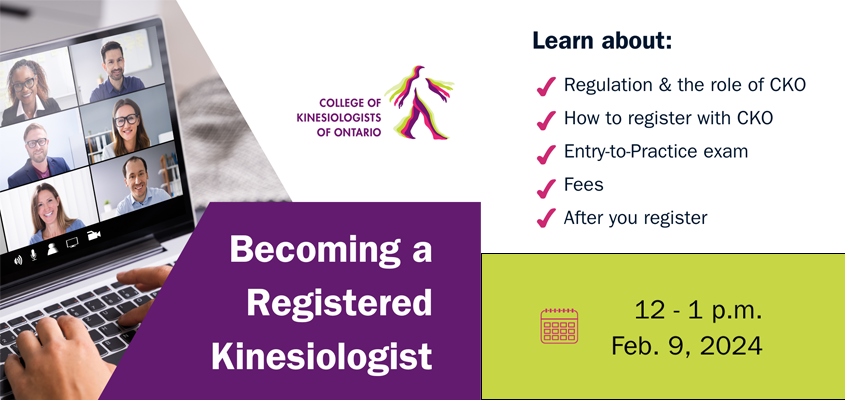 Becoming a Registered Kinesiologist — KINections - Faculty of KPE | University of Toronto
