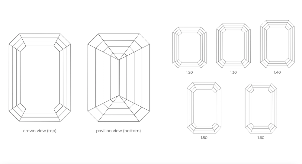 Emerald Cut Lab-grown Diamond Rings | Sunny Eden™