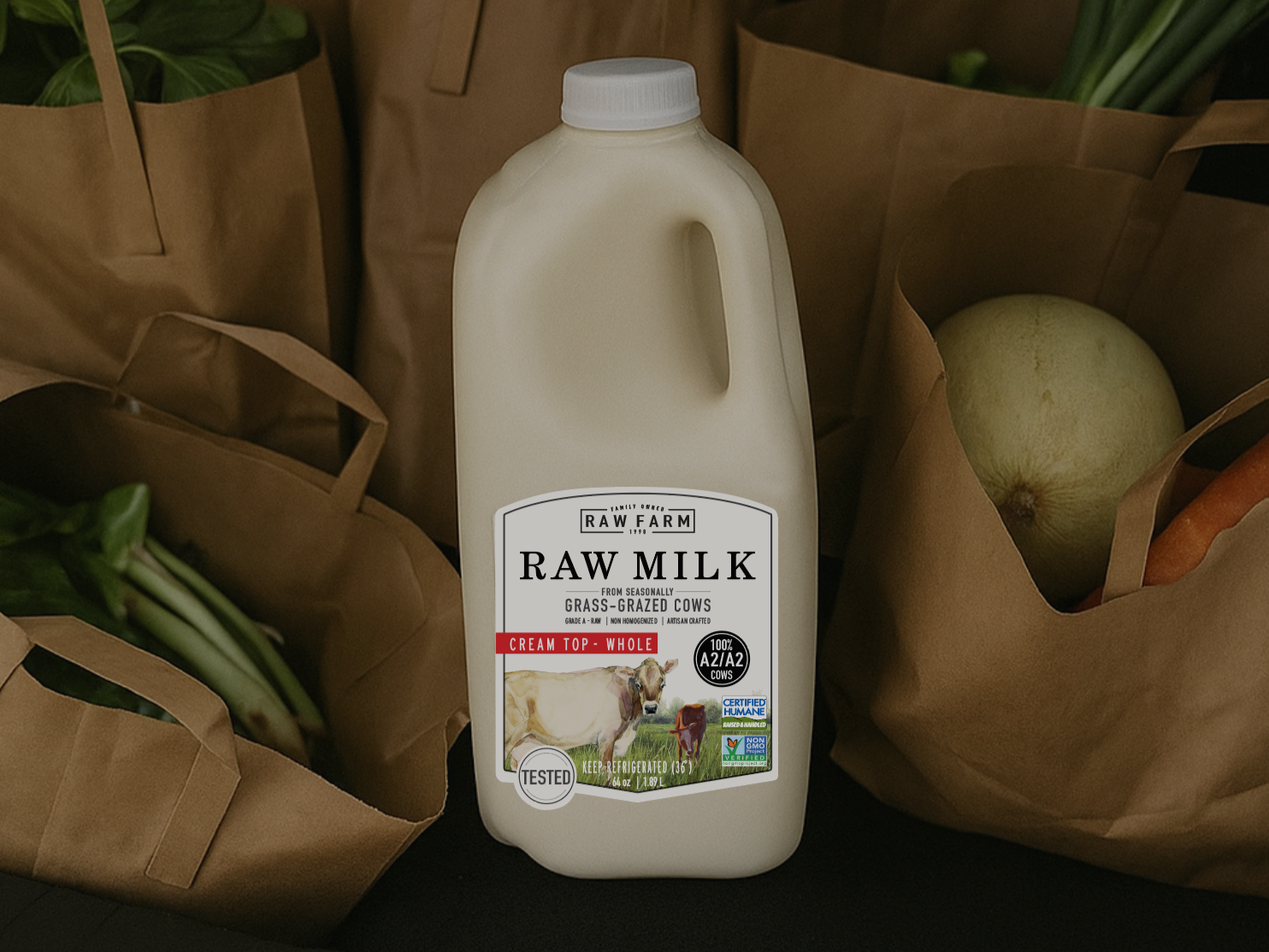 WHOLE RAW MILK — RAW FARM usa