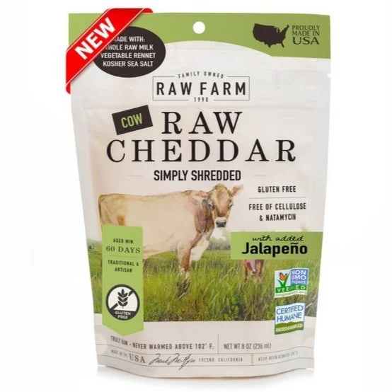 RAW SHREDDED CHEESE — RAW FARM usa