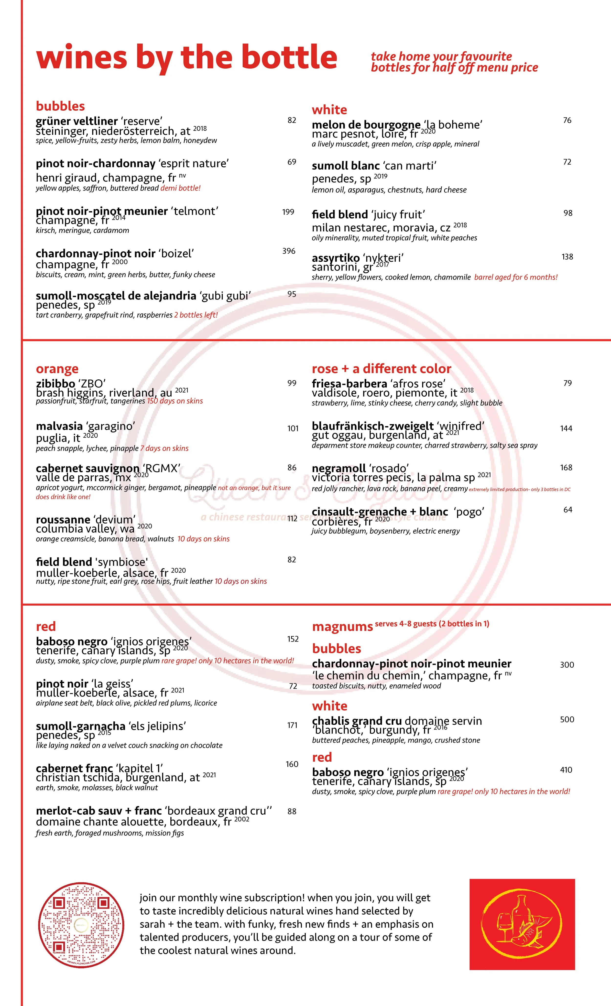 menus — Queen's English