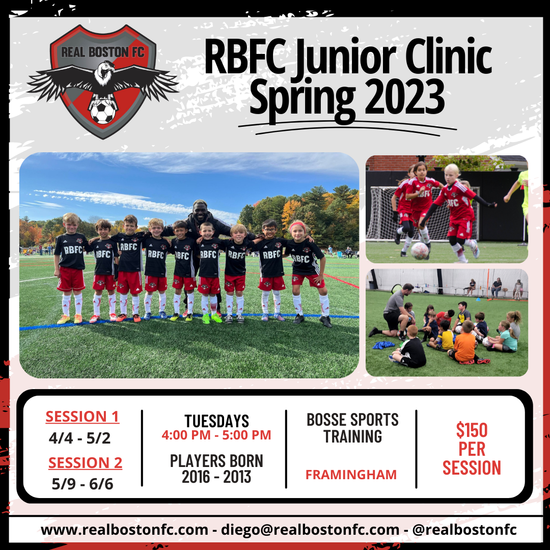 Junior Clinic - Spring 2023 — Real Boston FC