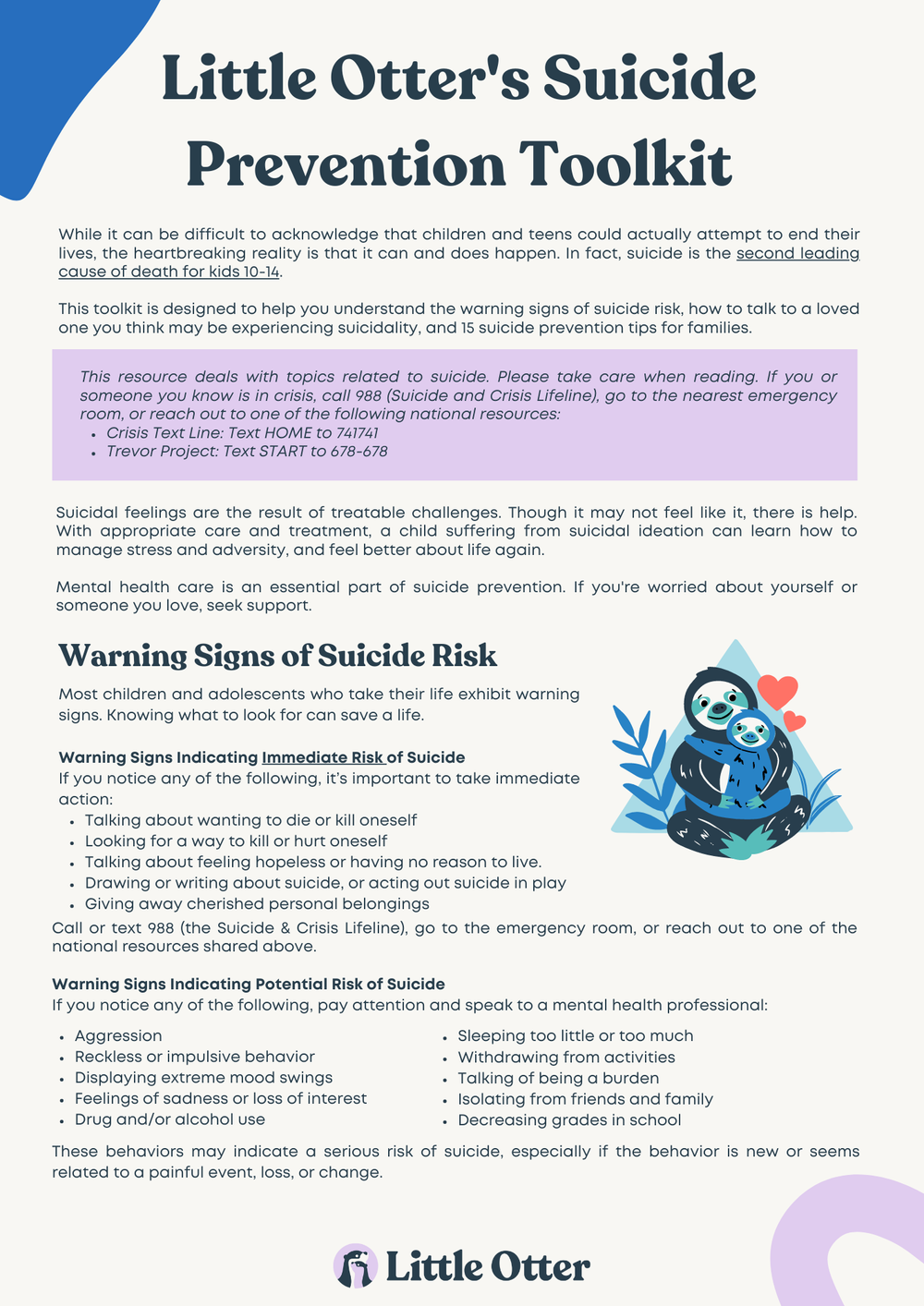 Free Resources about Children's Mental Health — Little Otter