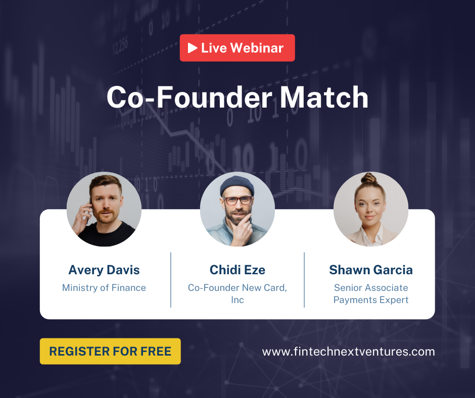 Let us help you find a Fintech Co-Founder for your startup. After all it is all about the team ...