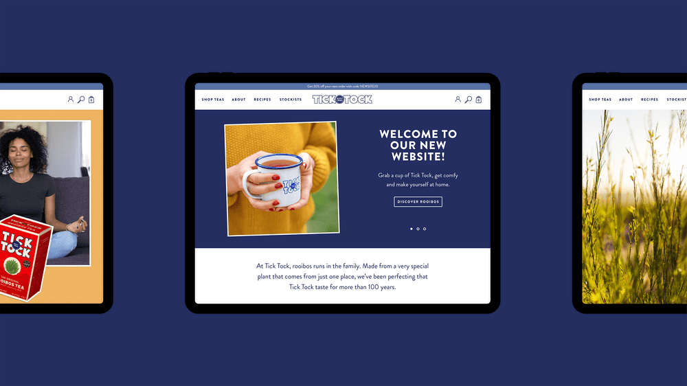 Tick Tock Website#A colourful e-commerce website for curious tea ...
