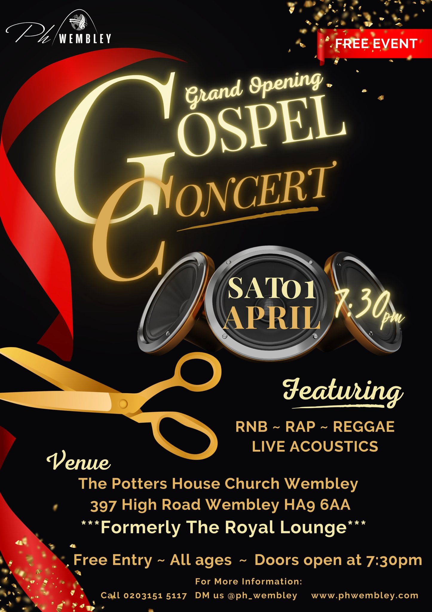 Grand Opening Gospel Concert — Potter's House Wembley Church