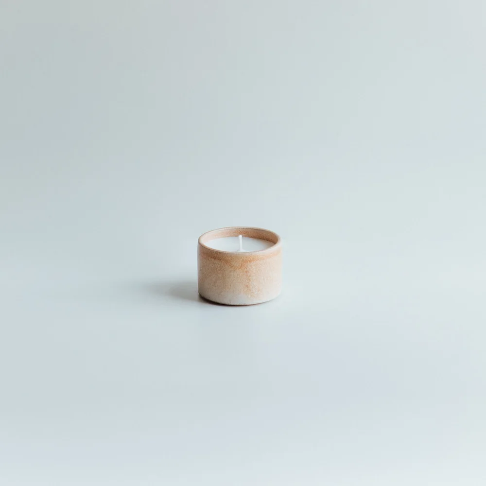 Short Refillable Candle [PEACH] by Lit + Carla Murdoch — Lit,