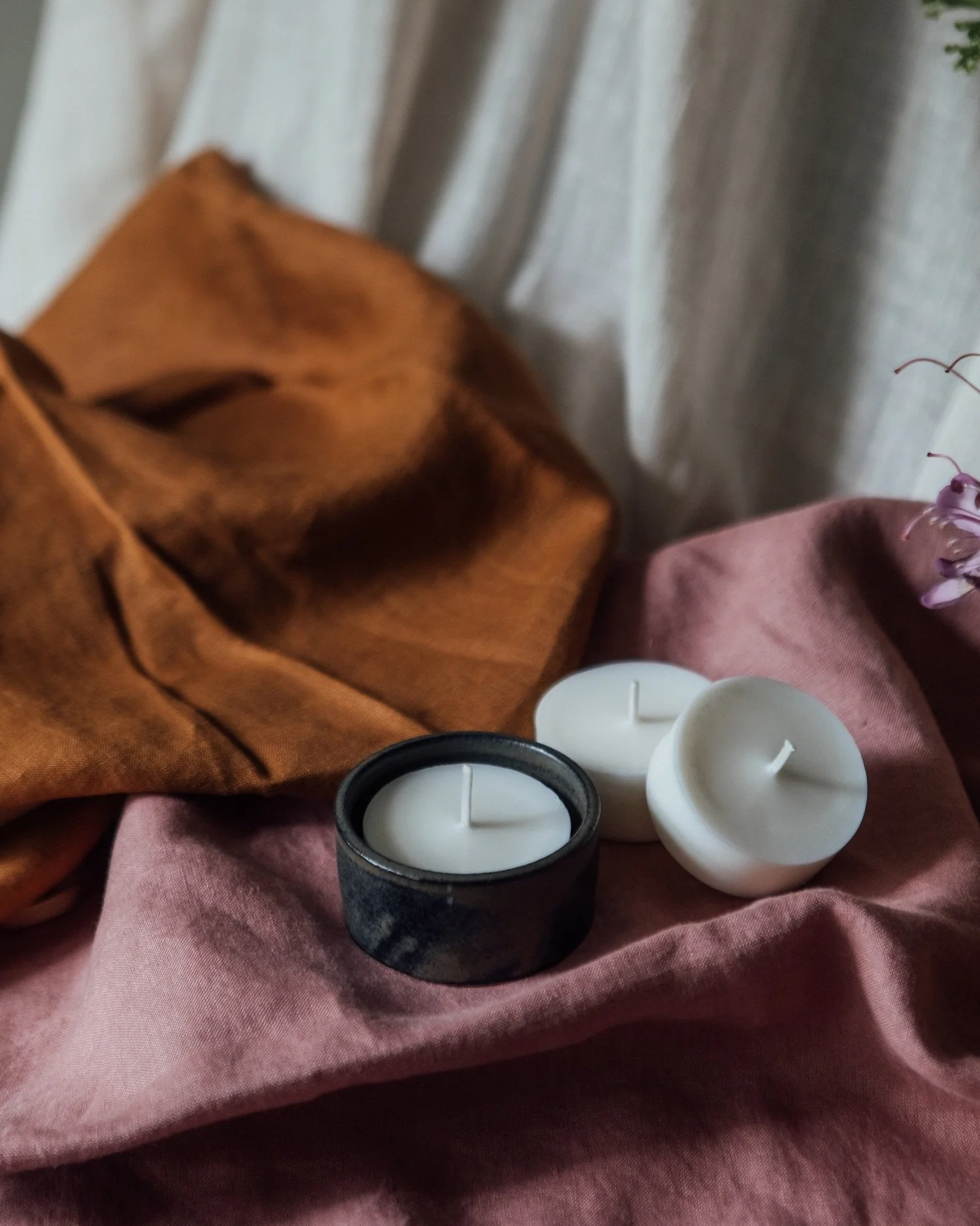 Short Refillable Candle [PEACH] by Lit + Carla Murdoch — Lit,