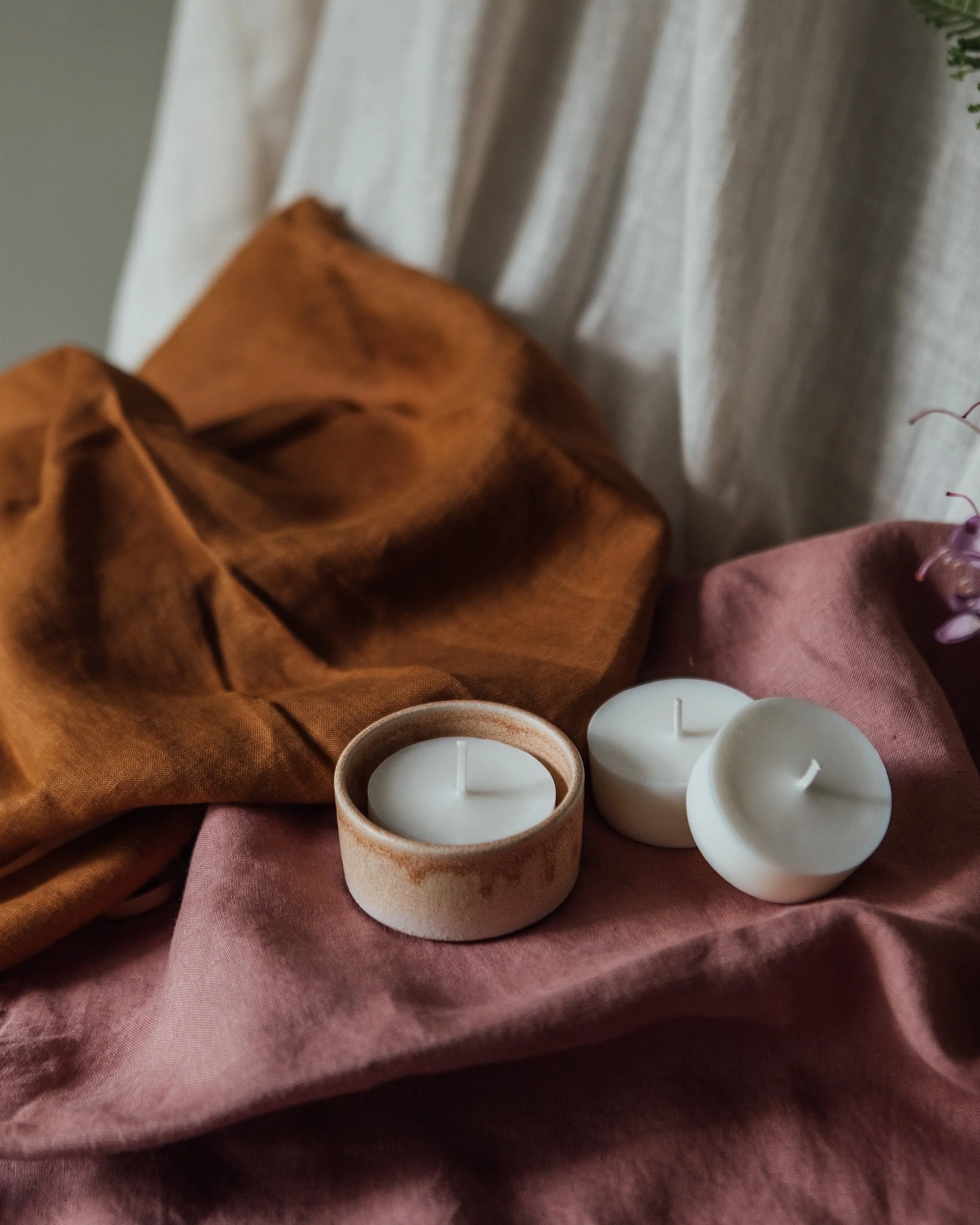 Short Refillable Candle [PEACH] by Lit + Carla Murdoch — Lit,