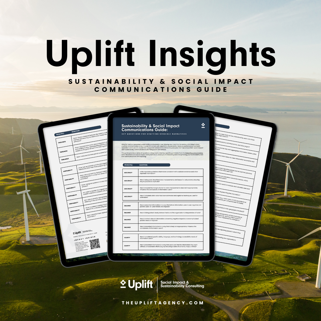 The Uplift Agency - Sustainability, Social Impact, & ESG Consulting Firm