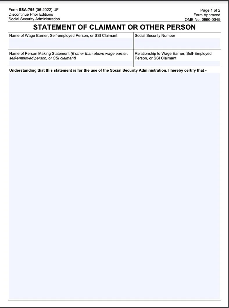 Unbound Disability Claims, LLC - How Can I Use Form SSA-795 To Be ...