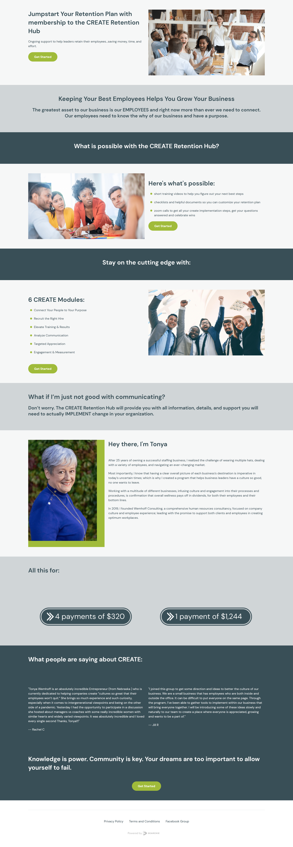 This Employee Retention Expert Retained Me to Launch Her Searchie Hub ...