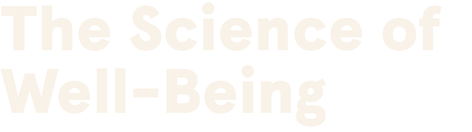 The Science of Well-Being — Dr. Laurie Santos