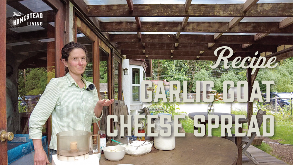 Wild Homestead Living— (VIDEO) Recipe: Garlic Goat Cheese Spread