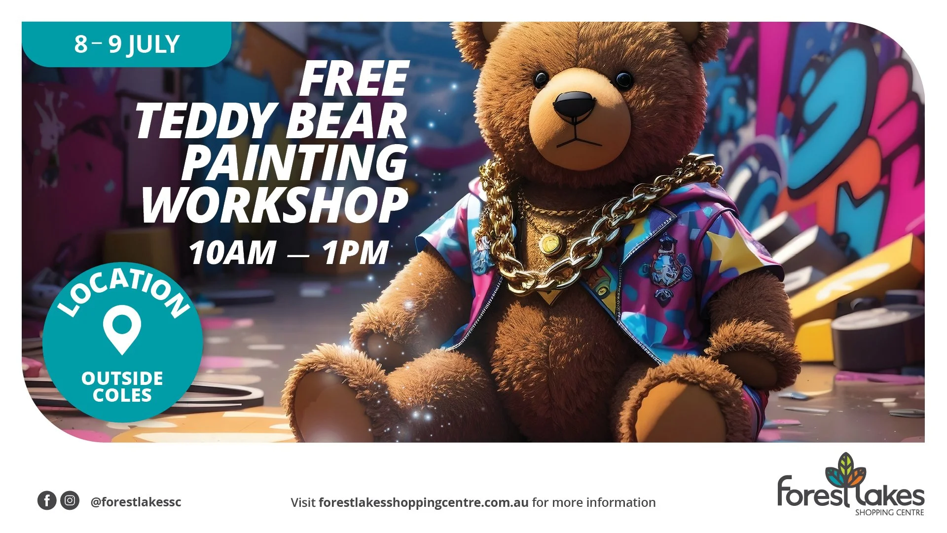 Teddy Bear Painting Workshop — Forest Lakes Shopping Centre