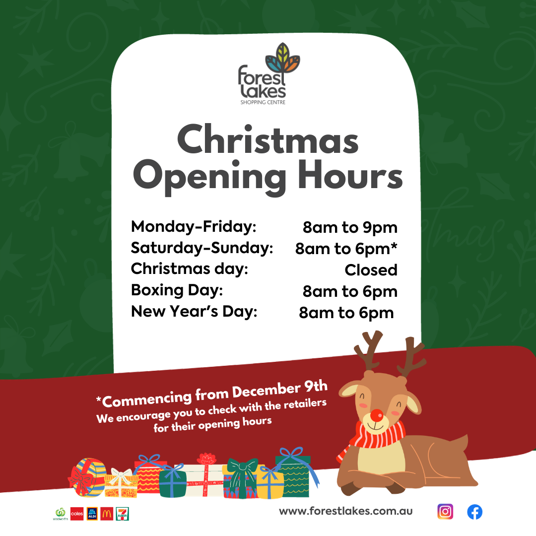 What's On — Forest Lakes Shopping Centre