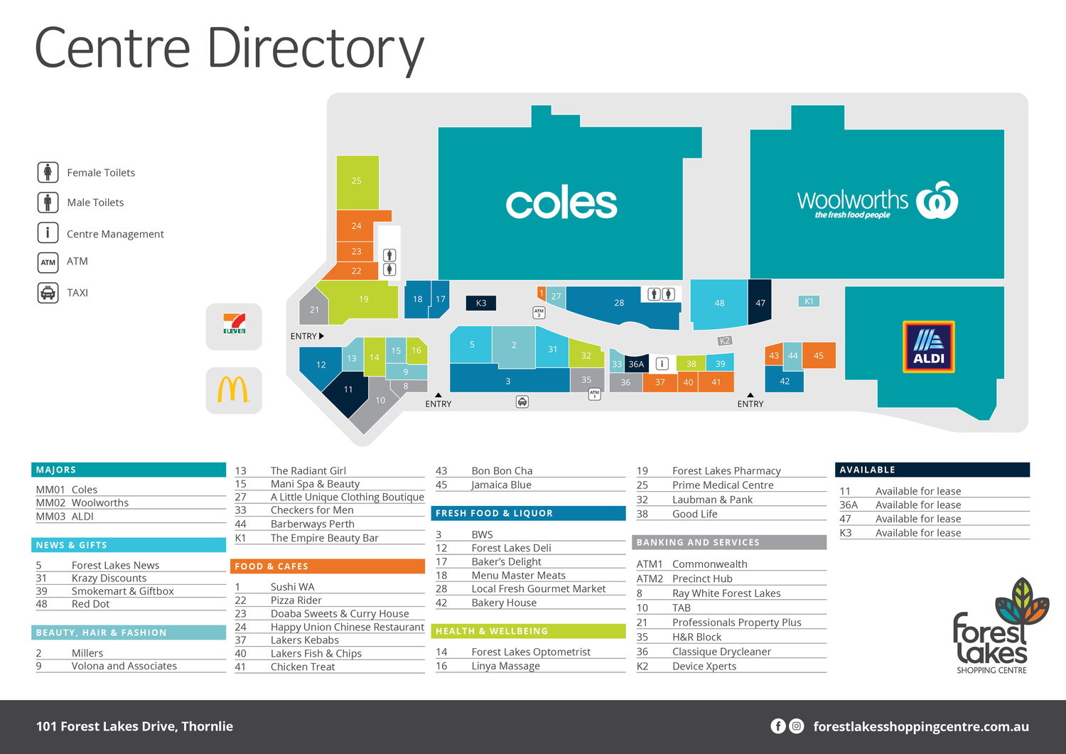 All Stores — Forest Lakes Shopping Centre