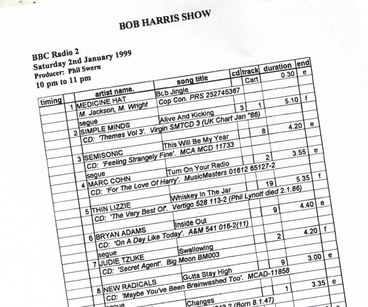 The Bob Harris Store — The Bob Harris Website