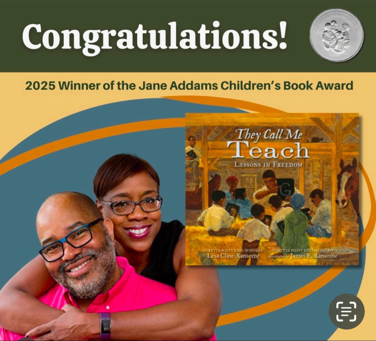 THEY CALL ME TEACH by Lesa Cline-Ransome and James E. Ransome wins the ...