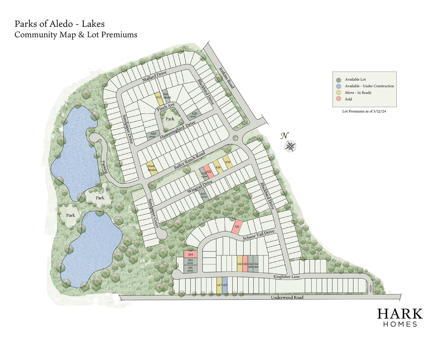 Parks of Aledo - Lakes — Hark Homes