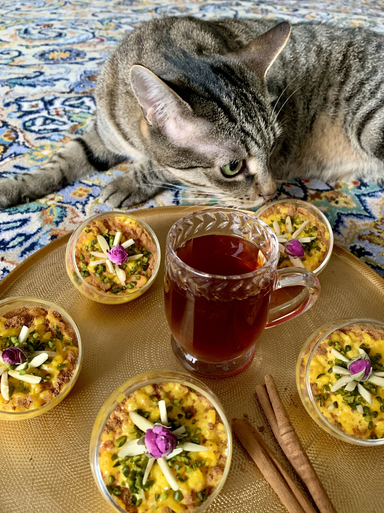 Persian Saffron Rice Pudding - Sholeh Zard — Pinch of Mania