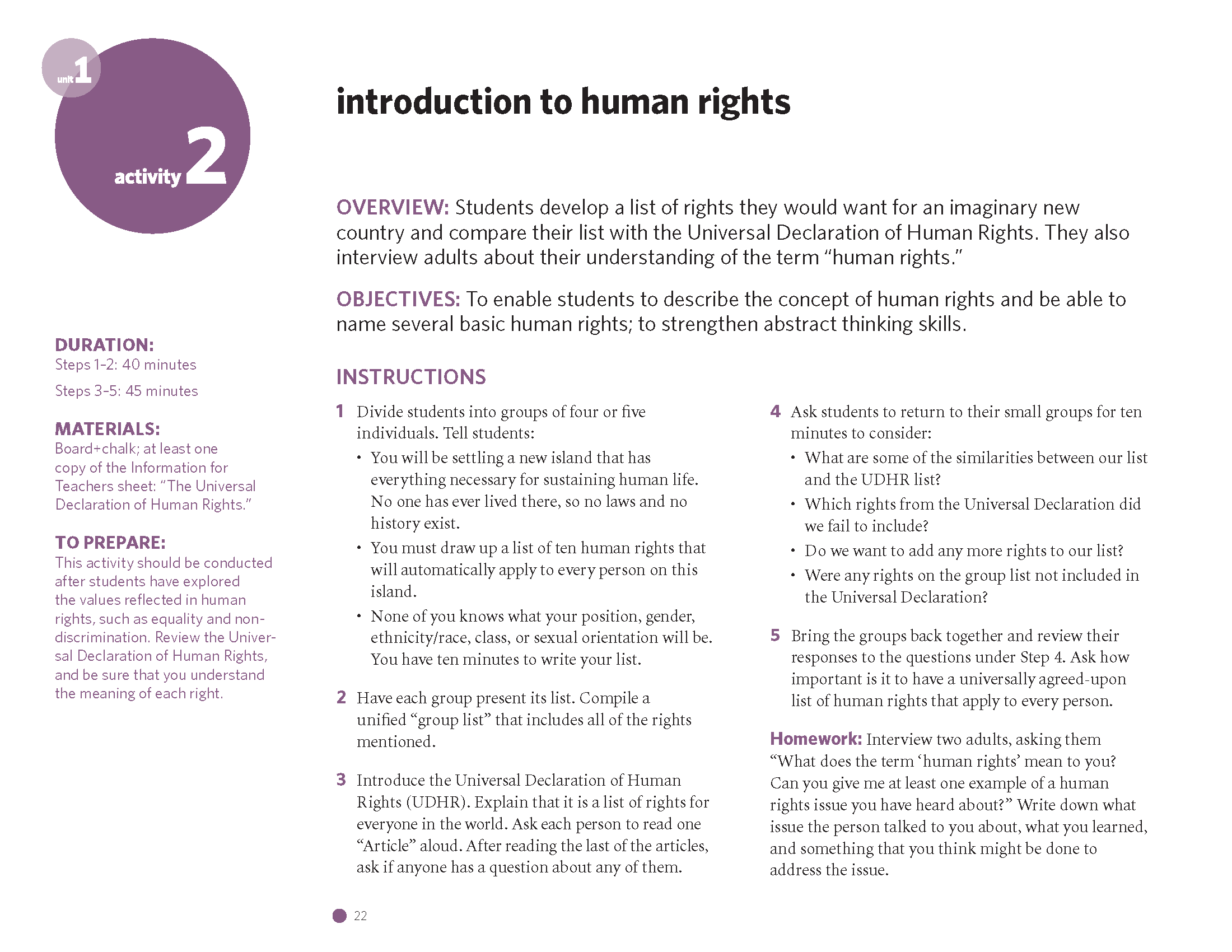 Introduction to Human Rights — ACESWorld